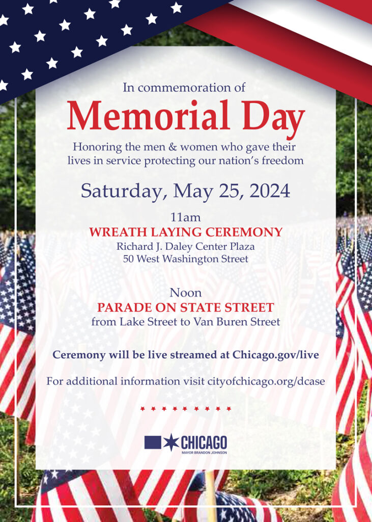 Chicago Memorial Day Parade 2024 - Coalition of Veterans ...